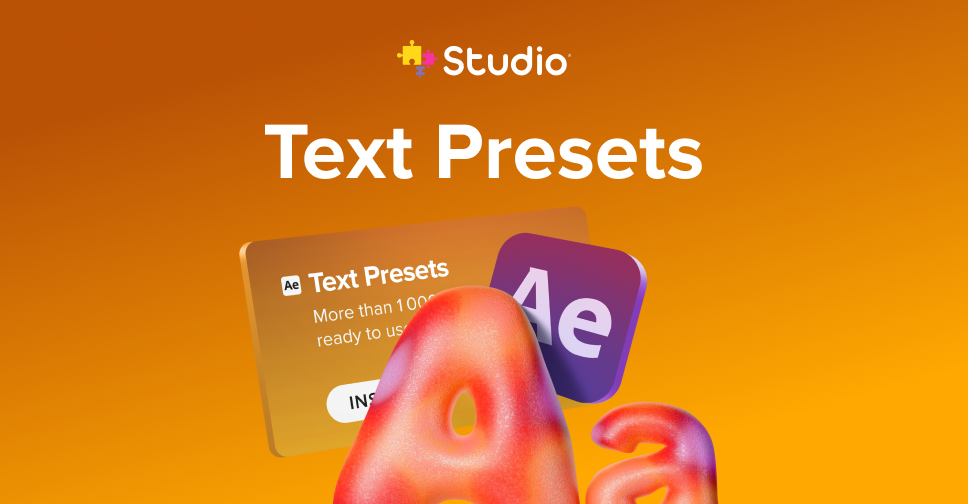 Text Presets for After Effects - AE Studio